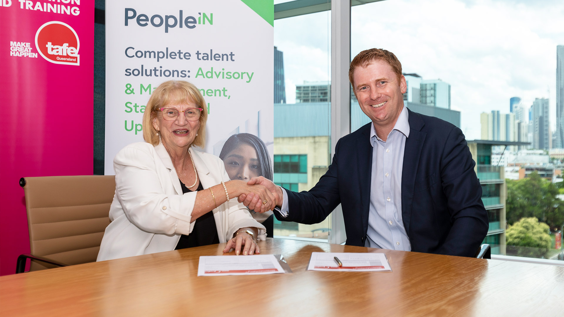 TAFE Queensland and PeopleIN sign MOU to address skills shortage