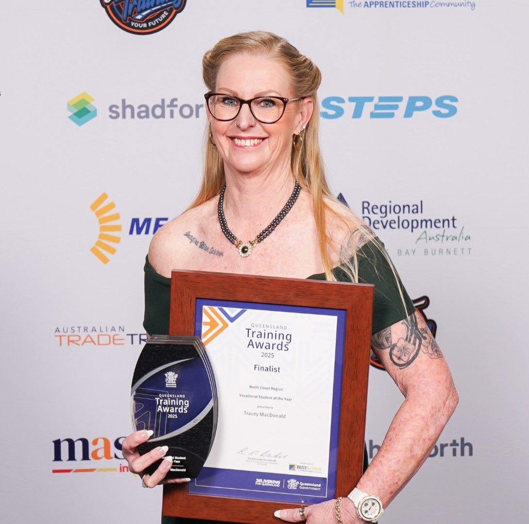 Tracey receives recognition for her achievements | TAFE Queensland