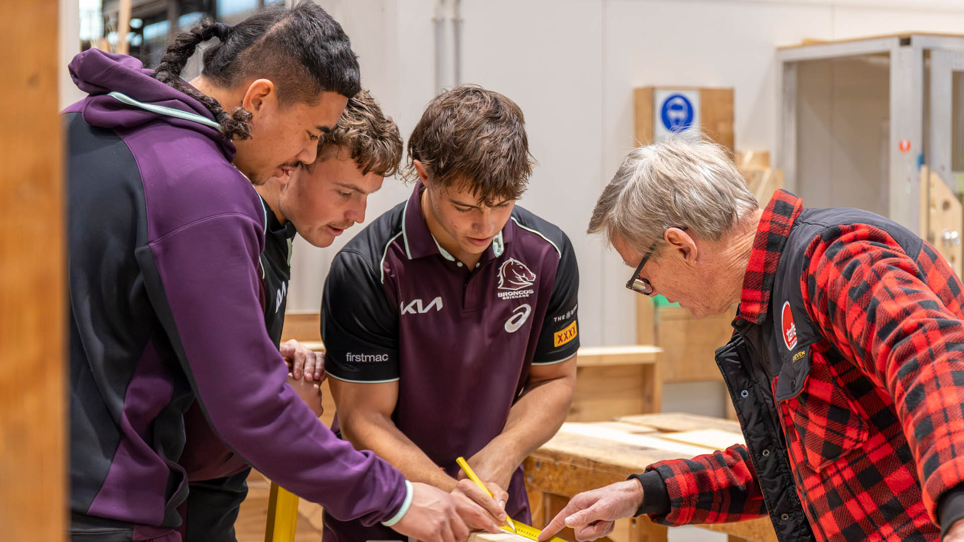 Broncos try on careers at TAFE Queensland